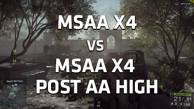 Anti-aliasing techniques comparison