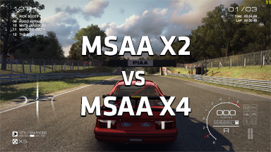 Anti-aliasing techniques comparison