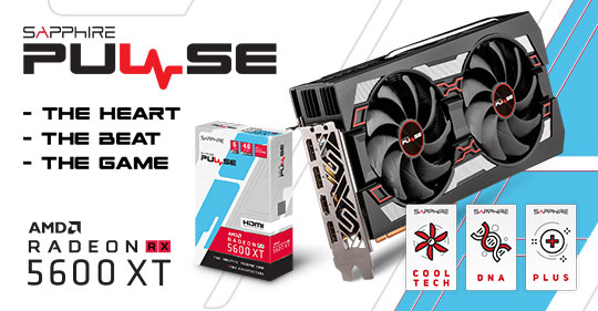 The SAPPHIRE PULSE RX 5600 XT is available. Download V BIOS UPDATE to ...